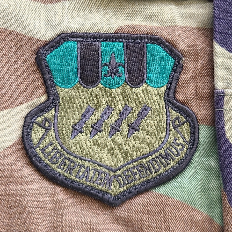 2-US Air Force Woodland BDU Camo Combat Shirt Jacket Sz Small Long ...