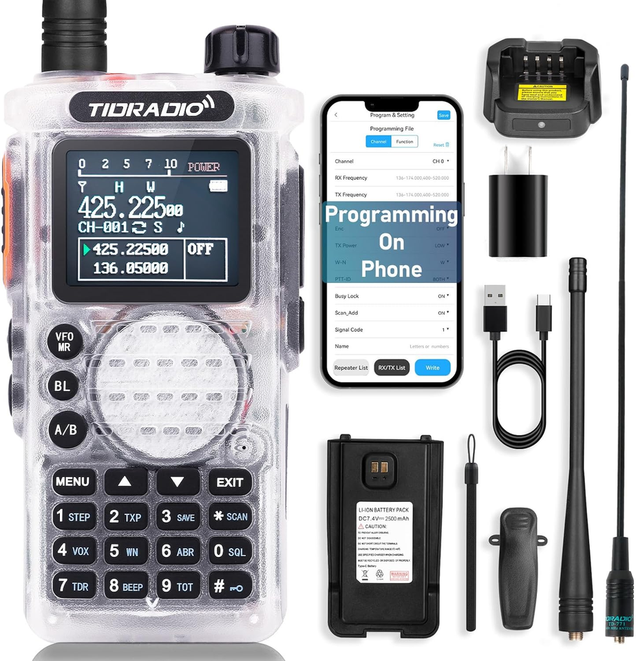 (2nd Gen) H8 GMRS Handheld Radio with Bluetooth Programming, Repeater ...