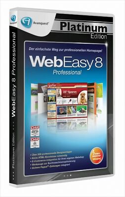 Avanquest Platinum Edition - WebEasy 8 Professional PC Neu & OVP | eBay.de