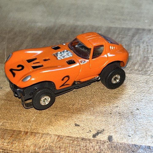 Aurora TJet Tuff Ones #1475 Orange Cheetah Slot Car Body Vintage Tested ...