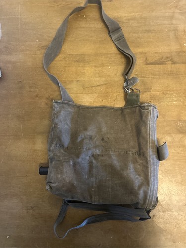 Vintage M24 Gas Mask Bag Only USGI Military Aircraft Chemical ...