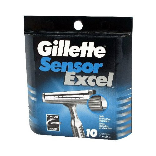 Gillette Sensor Excel Razor Blade Refills - 10 Cartridges | eBay UK
