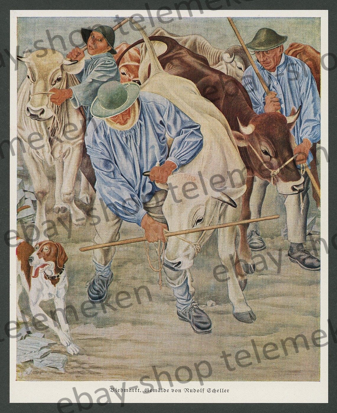 Rudolf Scheller Almbauern Kühe Rinder Viehmarkt Landwirtschaft ...