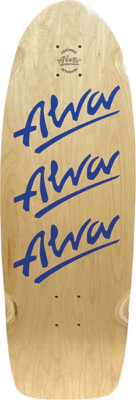 Alva Skateboards 1980 Tri Logo Pig Natural -Twilight Blue Old School 10 ...