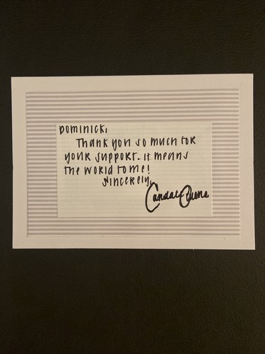 CANDACE OWENS, 100% AUTHENTIC AUTOGRAPHED NOTE, BLEXIT FOUNDER, AWESOME ...