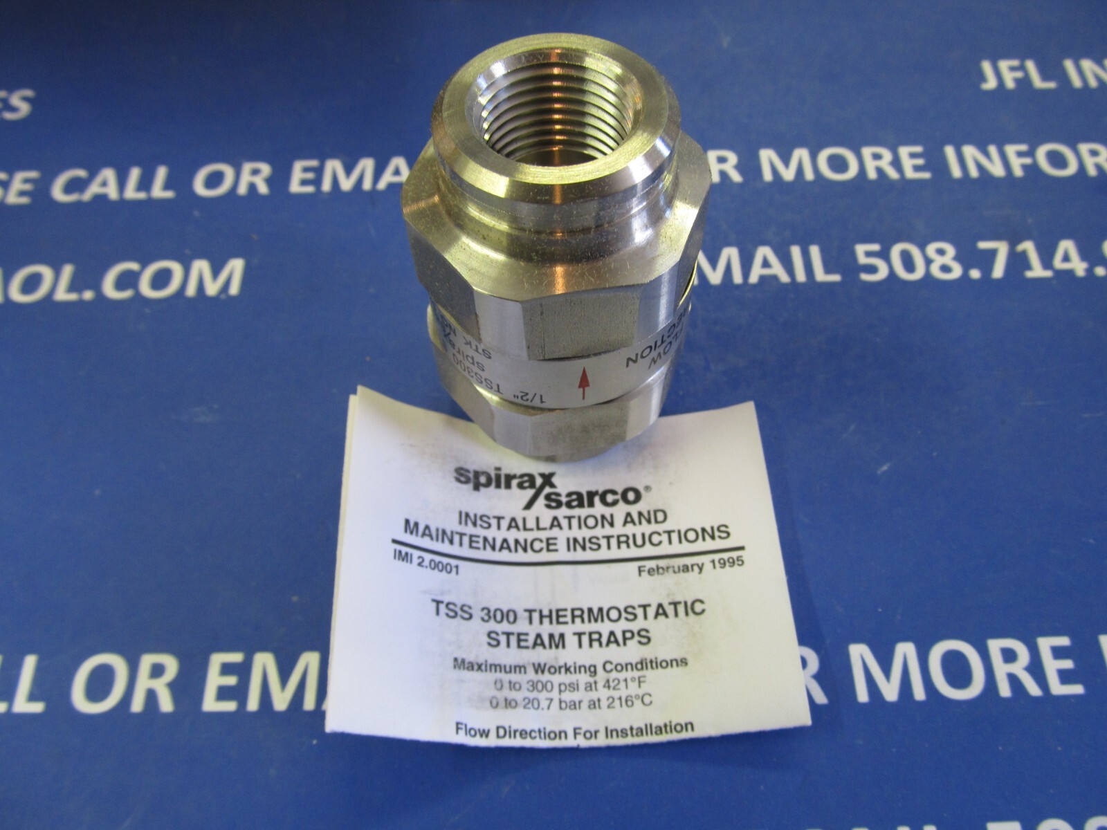 Spirax Sarco 1/2"fnpt TSS-300 Sealed Balance Thermostatic Steam Trap ...