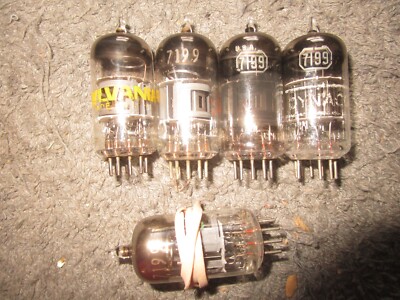 (4) NOS to Strong Tested & (1) Free Good RCA & Other 7199 Dynaco Audio ...