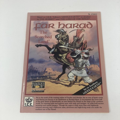 ICE MERP Far Harad The Scorched Land Middle Earth w/ Map | eBay
