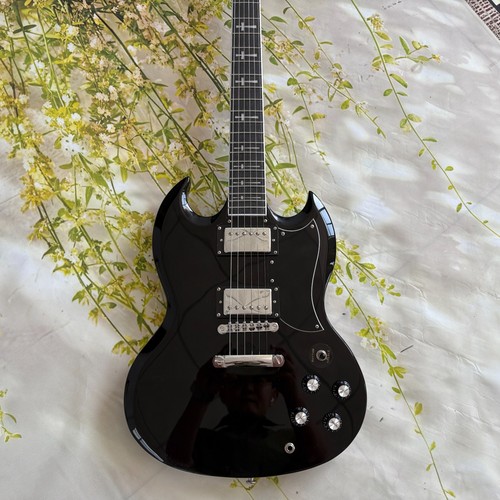 US NEW Custom Tony Iommi SG Electric Guitar Cross Inlay Mahogany Body ...