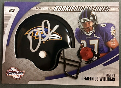2006 Upper Deck Sweet Spot DEMETRIUS WILLIAMS "Rookie Signatures" AUTO ...