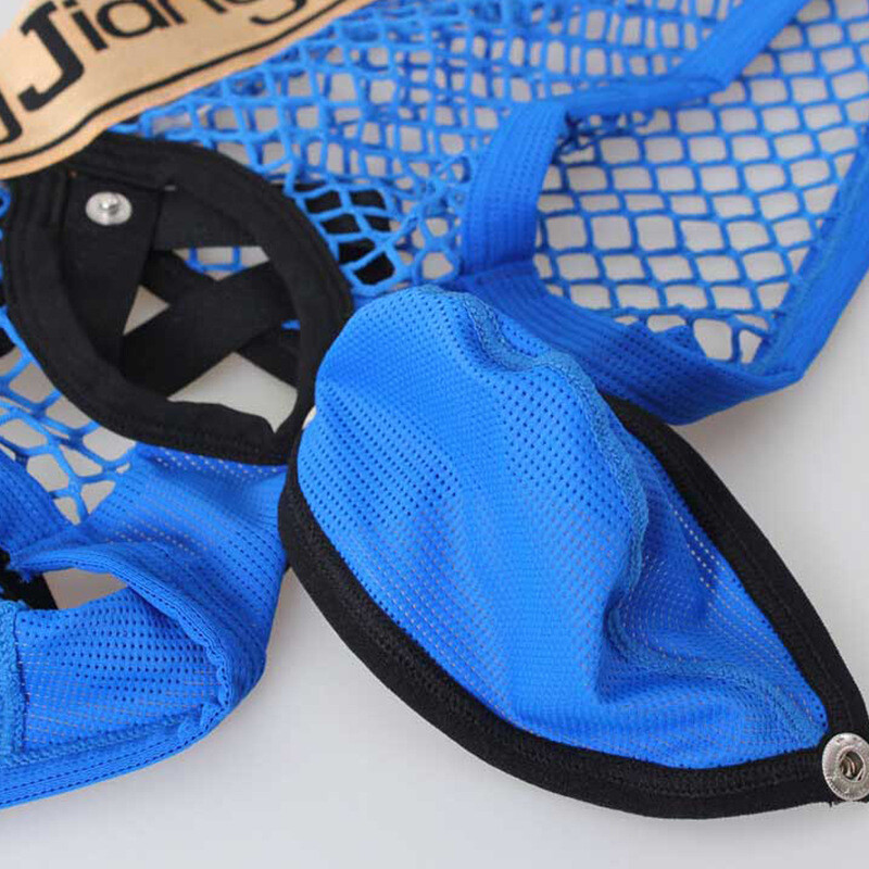 Men's Sexy Underwear Hollow Buckled Pouch shorts backless trunks boxer ...