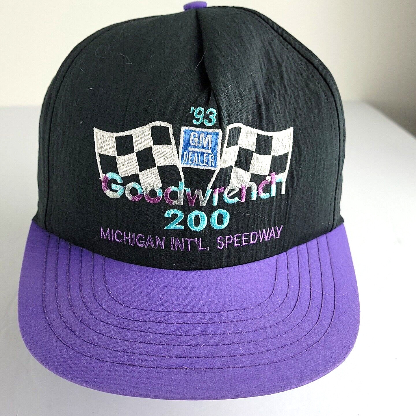 Rare Vintage 90s Snapback Hat 1993 Goodwrench 200 Aut… - Gem