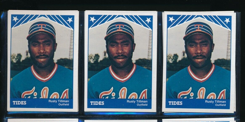 Lot (3) 1983 TCMA #19 Rusty Tillman Tidewater Tides Player Lot (FW51 ...