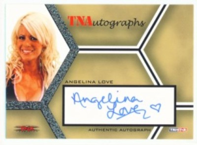 ANGELINA LOVE "AUTOGRAPH CARD" TNA KNOCKOUTS TNA IMPACT! | eBay