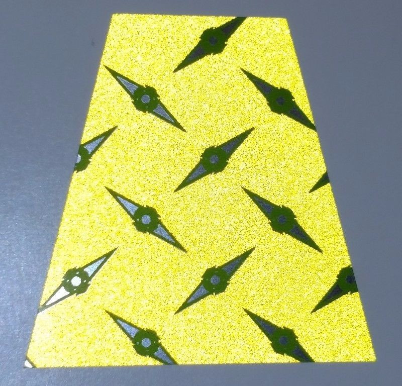 8 Reflective Fluorescent Yellow Diamond Plate Fire Helmet Tetrahedrons ...