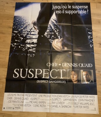 Affiche SUSPECT Peter YATES Dennis QUAID CHER Liam NEESON 120x160cm | eBay