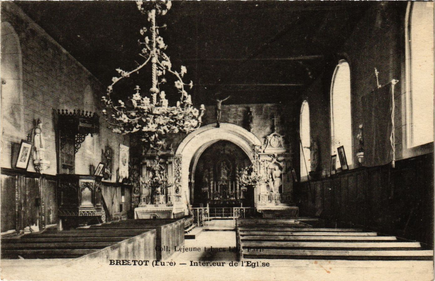 CPA Brestot - Intérieur de l'Église (297083) | eBay
