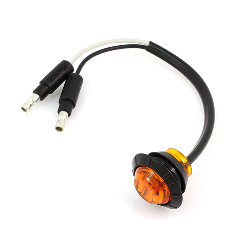 10 Maxxima 3/4" Round Amber 3 LED Penny Marker Clearance Button Lights ...