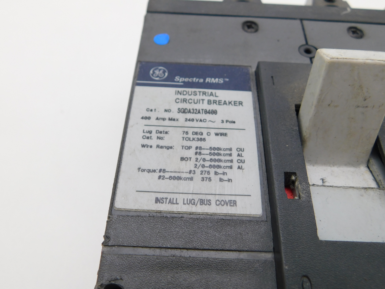 SGDA32AT0400 - GE 400A AMP 3P POLE 65kA@240V BOLT ON SPECTRA RMS ...