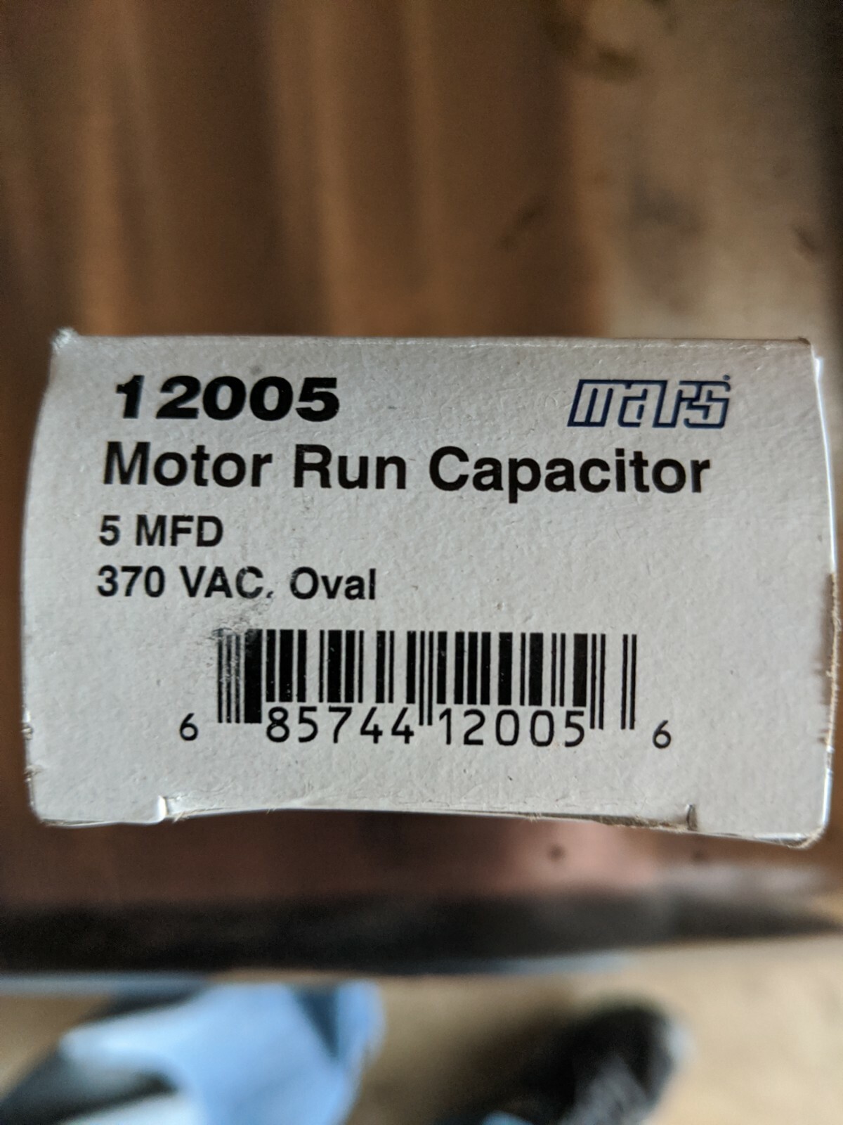 Mars 12005 Motor Run Capacitor 5 Mfd @ 370 VAC Oval | eBay