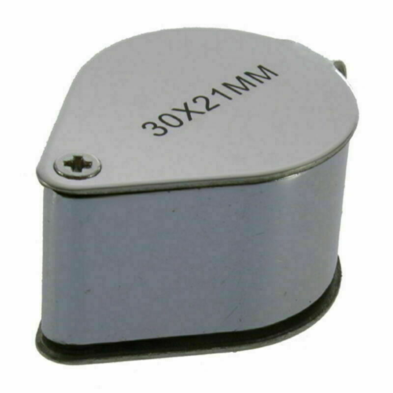 Jewellers Loupe Glass Jewellery Antiques Magnifier Hallmark Eye Lens 30 ...