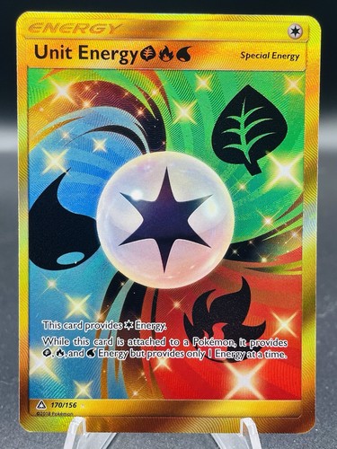Pokemon Unit Energy 170/156 Ultra Prism Gold Secret Rare Full Art Holo ...