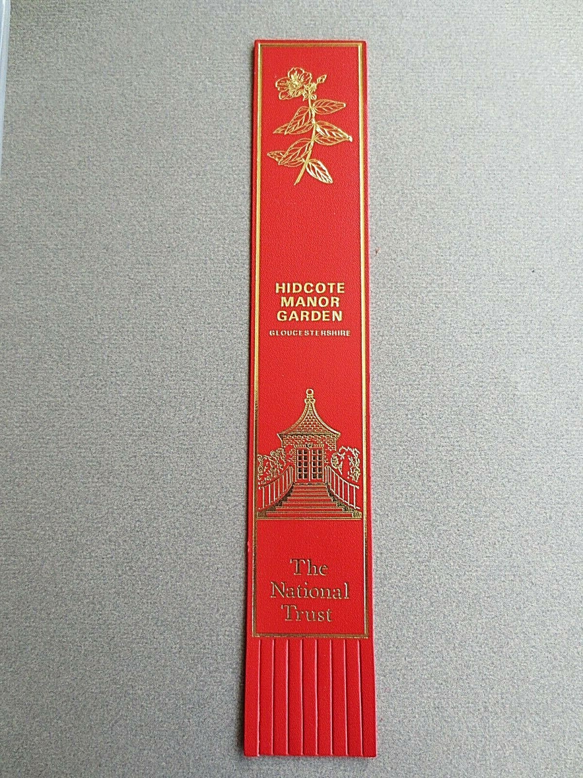 UK Leather BOOKMARK Hidcote Manor Garden Gloucestershire The National ...