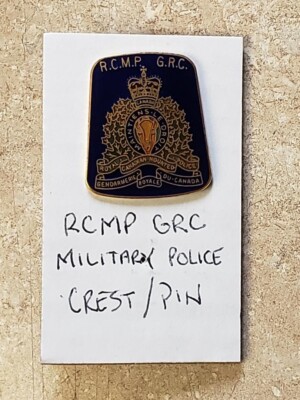 RCMP GRC Military Police Blue with Gold Crest Police Lapel Pin | eBay