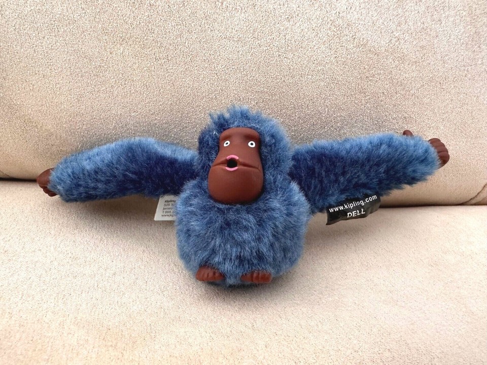 NWT KIPLING MONKEY KEYCHAIN KEY RING CHARM BLACK RED GRAY BLUE GREEN ...