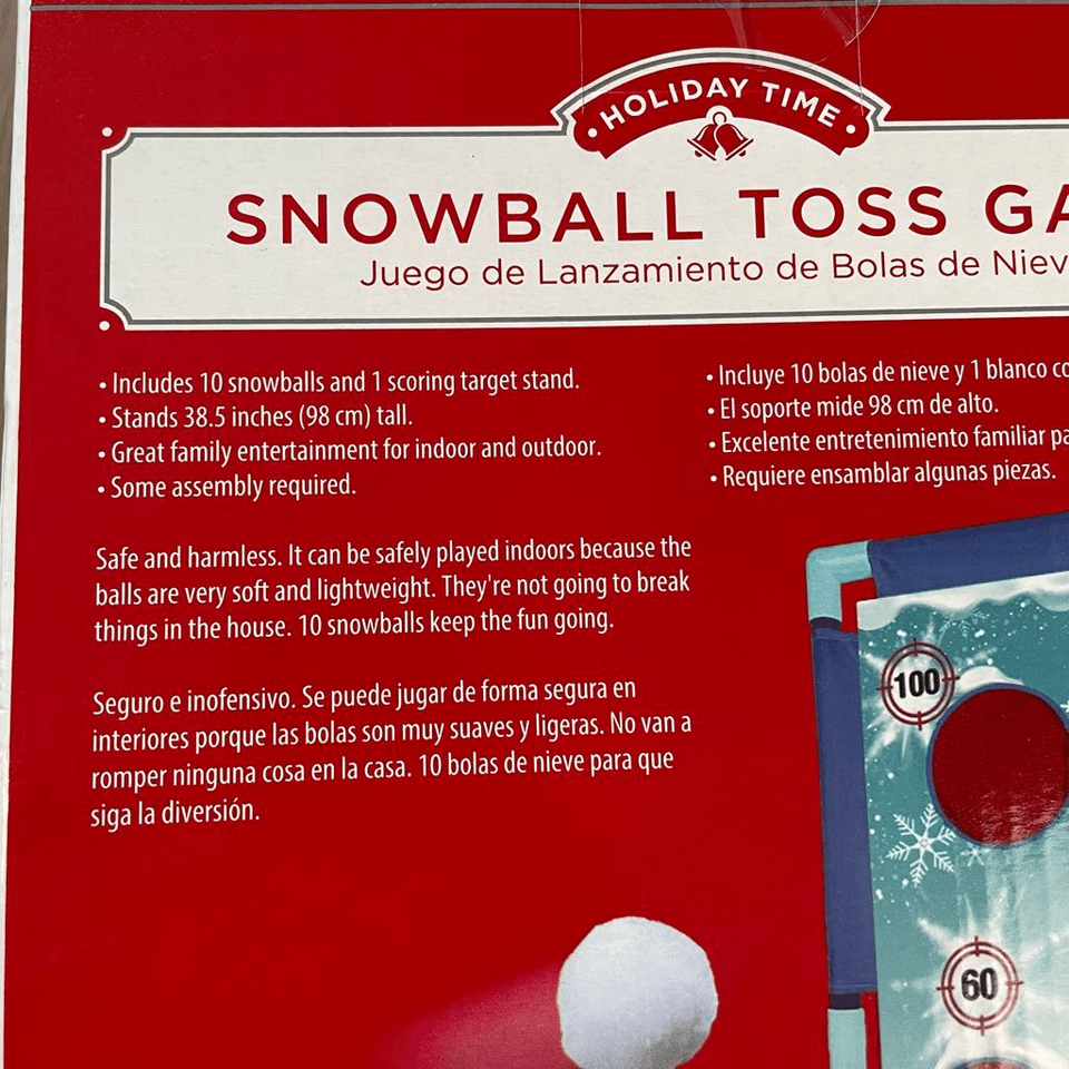 Snowball Toss Game Holiday Time New In Box | eBay