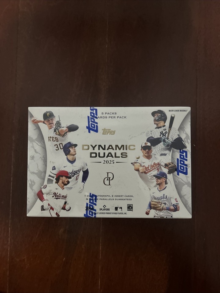 2025 Topps Dynamic Duals New Sealed Hobby Box 1 DUAL AUTO 2 INSERTS SP - IN HAND | eBay