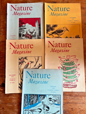 Lot of 5 Vintage Nature Magazines 1955 1956 1958 | eBay