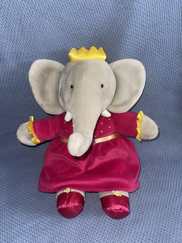 Babar Queen Celeste Stuffed Plush Doll Toy Figure Show Book Girl VTG ...