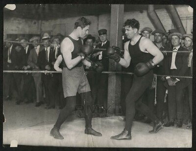 1922 Jack Dempsey, "Sparring with Marty Farrell" Vintage Action Photo ...