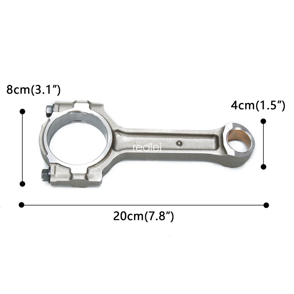 Floating Pin Connecting Rod w/ Bushing Set of 8 For GM 5.3L 6.0L LS Gen ...