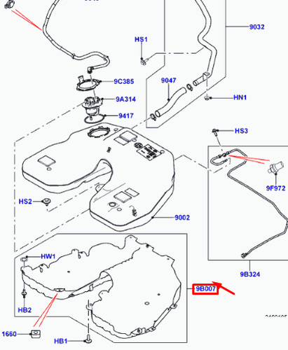 LAND ROVER RANGE ROVER IV L405 Fuel Tank Protective Shield LR054812 NEW ...