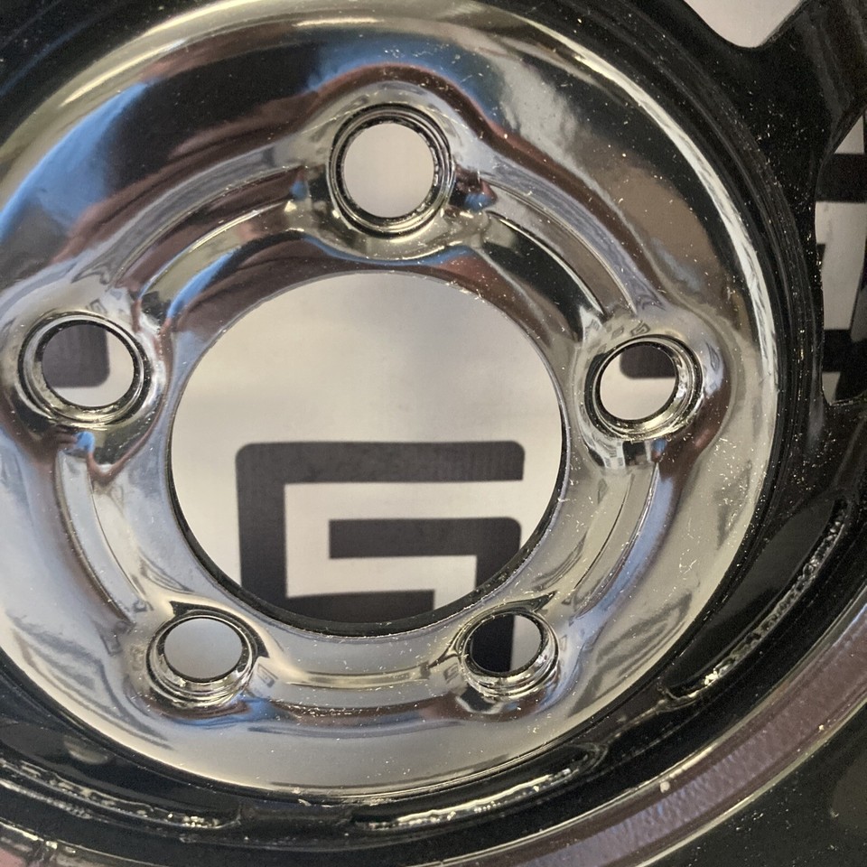 2 Basset Racing DOT-Approved Black Powdercoat Street Legal Wheels 57RF2 ...