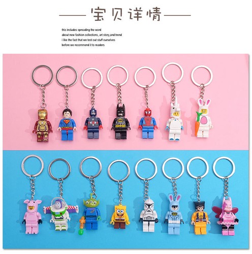 New Pink Fairy Batman Lego Keychain Action Figures | eBay