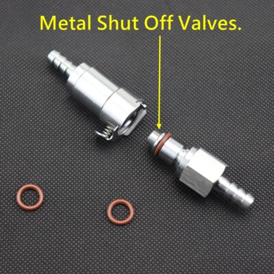 1/4" Gas Tank Fuel Line Hose Quick Release Connect Disconnect Coupling ...