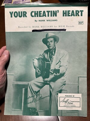 Your cheating heart by Hank Williams 1952 vintage sheet | eBay