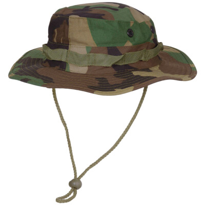 Gi Ripstop Army Combat Boonie Jungle Bush Hat Cap US Military Woodland ...