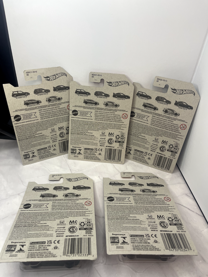 2022 Hot Wheels Honda Civic Set "F" EF EG SI Type R GDG44 | eBay