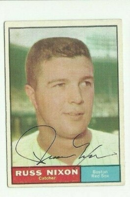 Russ Nixon 1961 Topps signed auto autographed card Red Sox | eBay