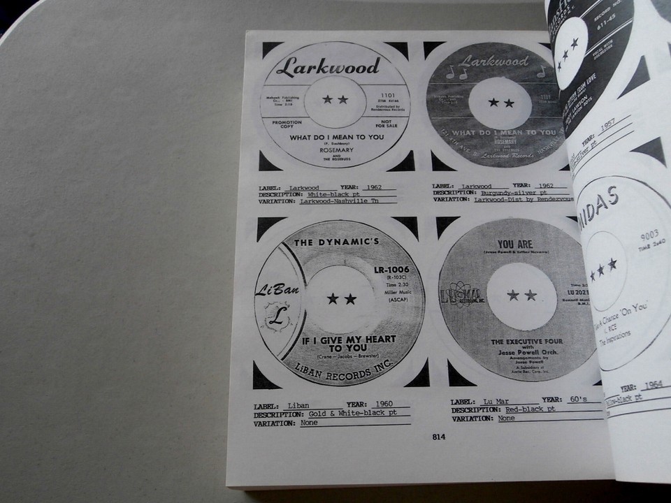 RECORD LABEL PRICE GUIDE~ MEGA RARE~ 1ST EDITION~ 1995~~ RECORD PRICE ...