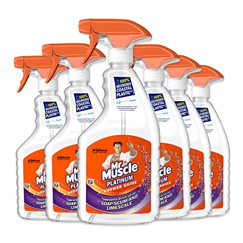3x Mr Muscle Advanced Shower Shine Spray 750ml Bathroom Easy Clean ...