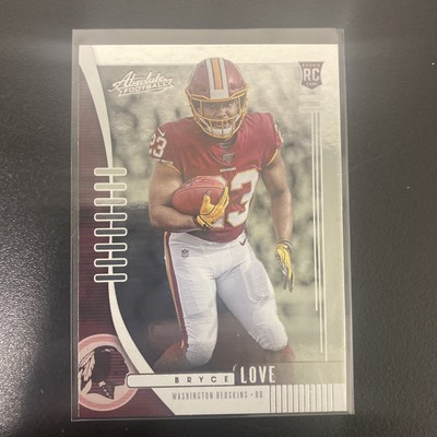 2019 Panini Absolute Football Bryce Love RC Rookie Card #105 Redskins W ...