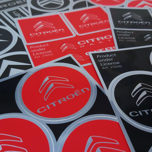 Stickers Citroen Racing Official 6 Logos, Red | eBay