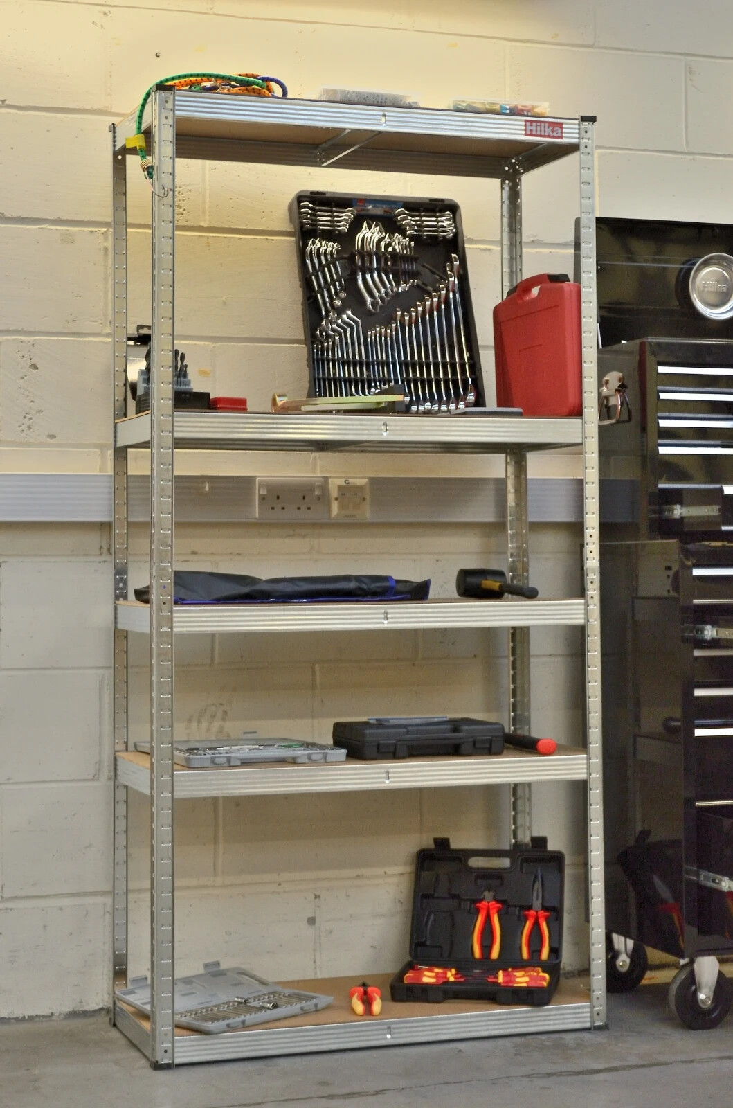 Hilka Work Bench Shelving Unit garage shed storage shelves boltless ...