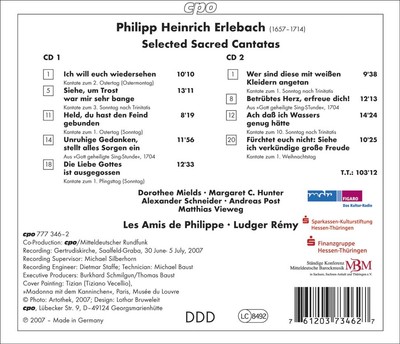 LUDGER REMY / LES AMIS DE PHILIPPE PHILIPP HEINRICH ERLEBACH: SACRED ...