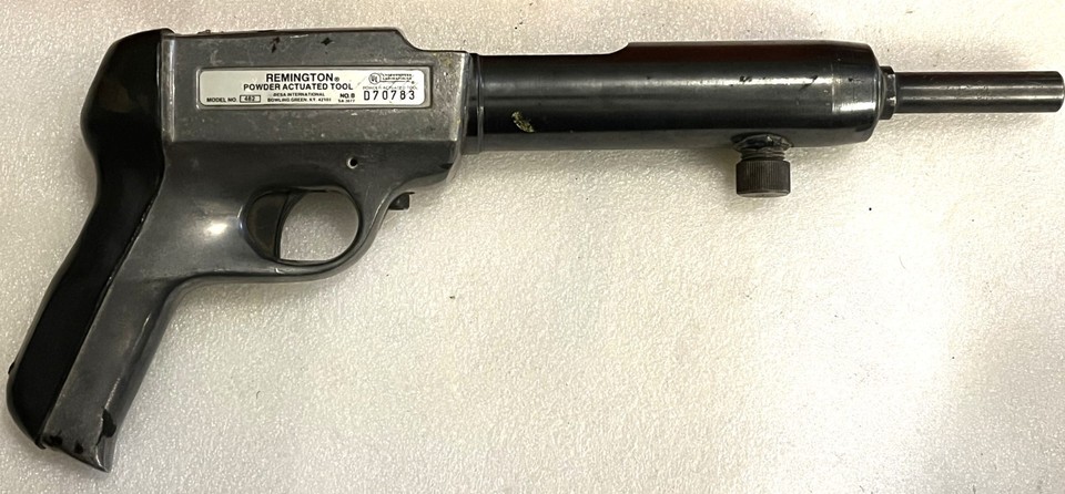 2 Powder Actuated Concrete Nailers Tools: Remington 482 & Ramset Red ...